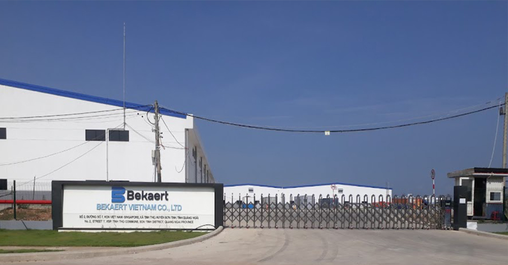 10KT Machine installation for BEKAERT Viet Nam in Quang Ngai